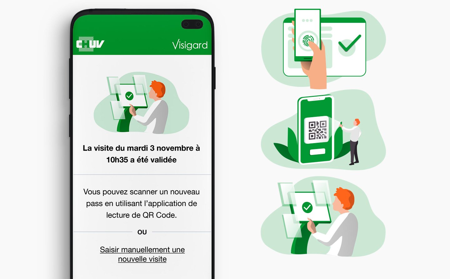 Visigard - Access control application for the CHUV by Apptitude SA